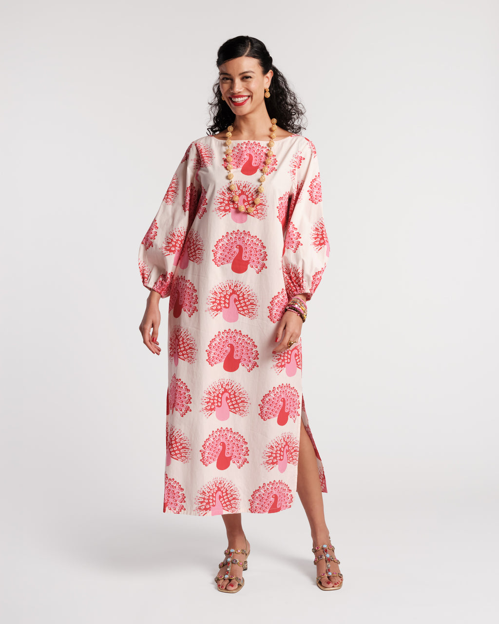 Minnow Maxi Dress - Peacock Oyster – Frances Valentine