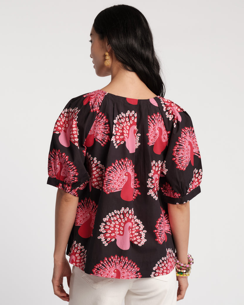 Zonda Top - Peacock Black – Frances Valentine